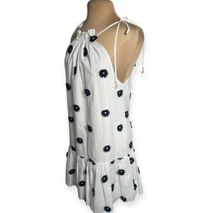 Milly | Dresses | Milly Embroidered Cotton Halter Mini Dress Tunic ...